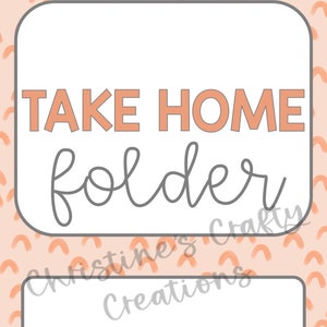 Rustic Boho Student Folder Covers L Editable - Etsy