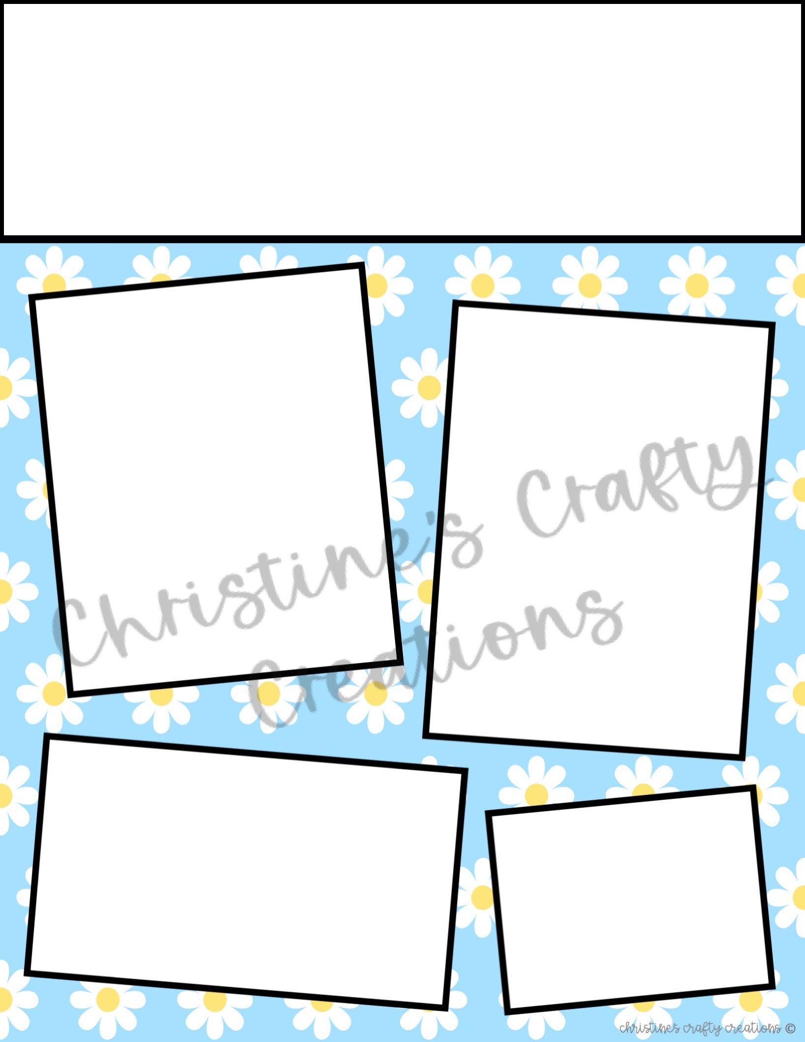 Retro Daisy Newsletter Templates L Editable - Etsy