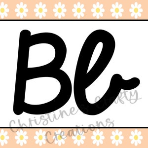 Retro Daisy Alphabet Posters - Etsy