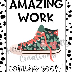 Preppy Dalmatian Amazing Work Coming Soon Posters - Etsy