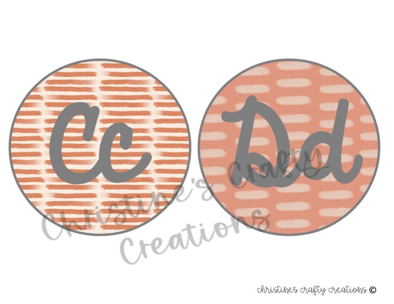 Rustic Boho Word Wall Letters - Etsy