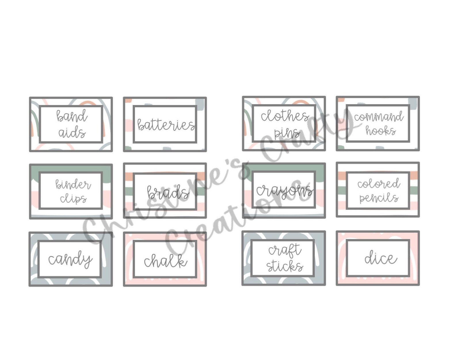 BOHO Teacher Toolbox Labels L Editable - Etsy