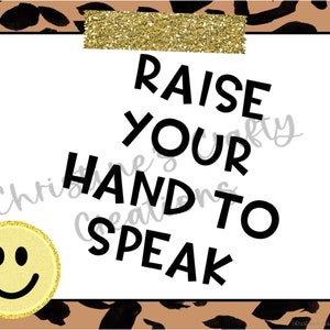 Groovy Leopard and Dalmatian Classroom Rules Posters L Editable - Etsy