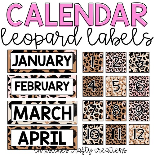 Leopard Supply Labels L Editable - Etsy