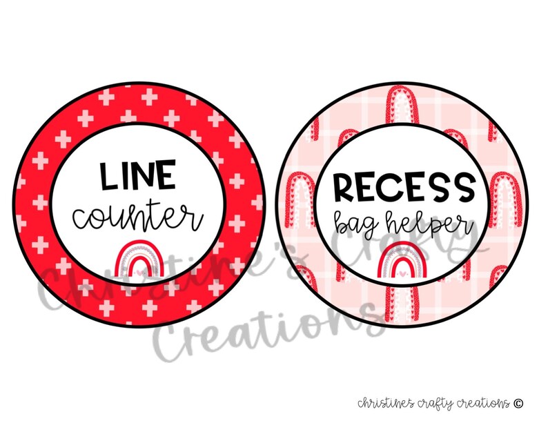 Valentine's Day Class Jobs L Editable - Etsy