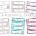 Bright Rainbow Boho Drawer Labels L Editable - Etsy