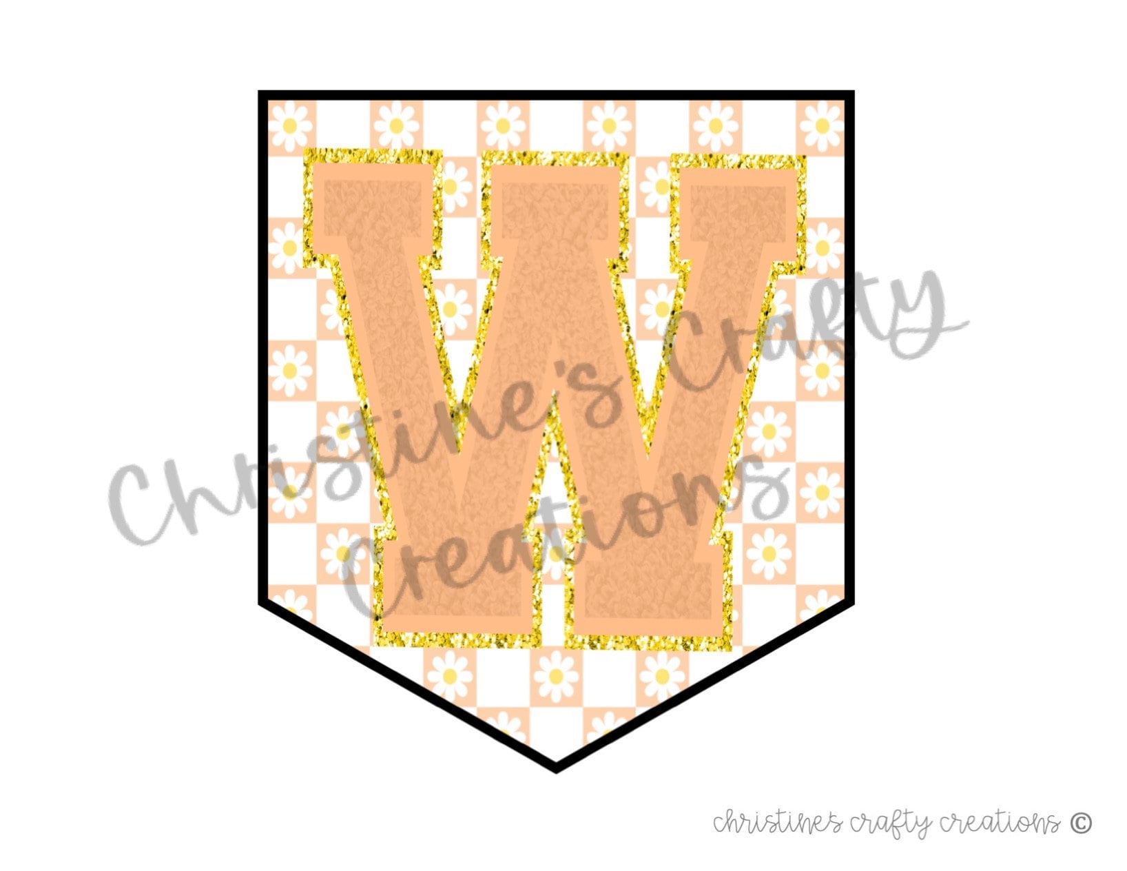 Retro Daisy Welcome Sign L Editable Door Name Labels L Bulletin Board ...