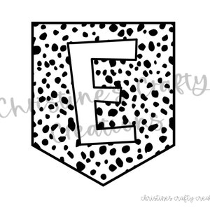 Preppy Dalmatian Welcome Sign L Editable Door Name Labels L Bulletin ...