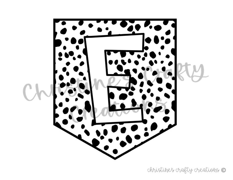 Preppy Dalmatian Welcome Sign L Editable Door Name Labels L Bulletin ...