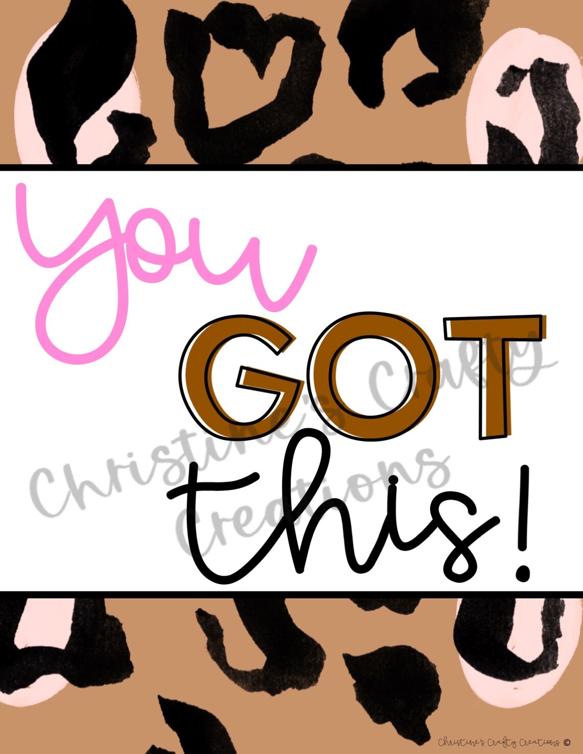 Leopard Motivational Posters - Etsy