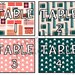 Christmas Table and Cubby Numbers - Etsy