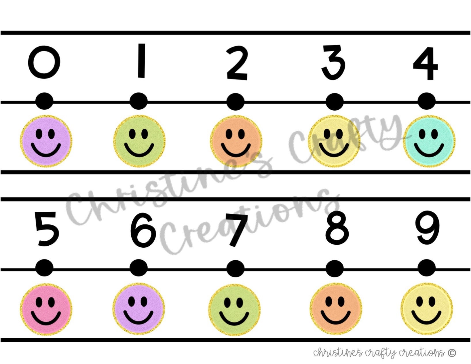 Groovy Leopard and Dalmatian Number Line Posters 0-120 - Etsy