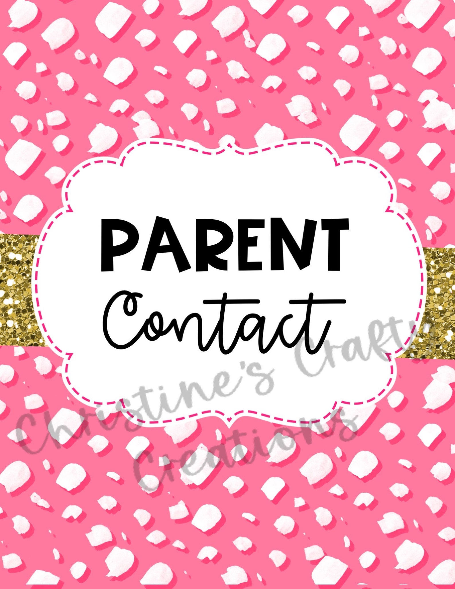 Groovy Leopard and Dalmatian Binder Covers and Spines L Editable - Etsy