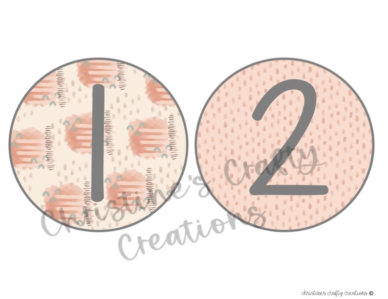 Rustic Boho Table and Cubby Numbers - Etsy
