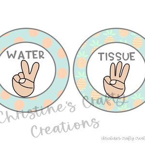 Pineapple Hand Signals L Multicultural and Editable - Etsy