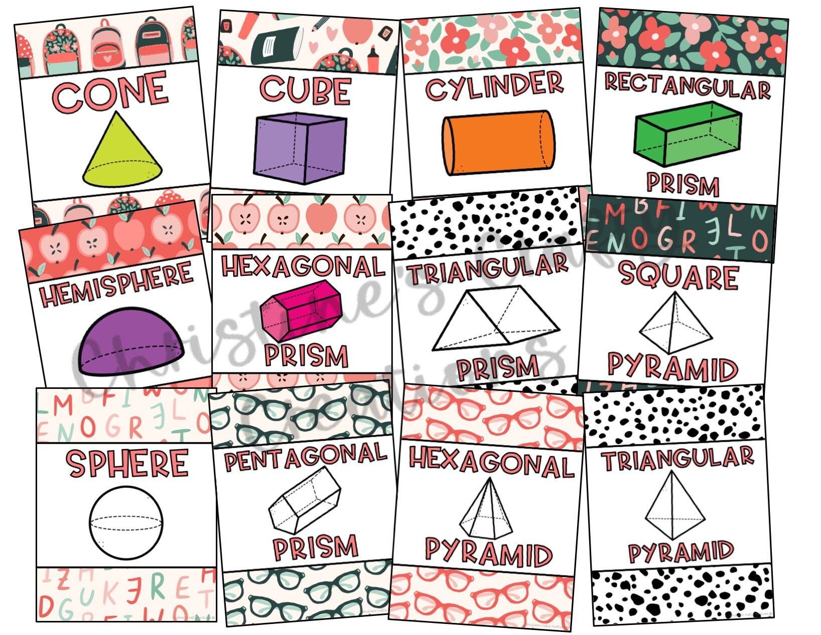 Preppy Dalmatian 3D Shape Posters - Etsy