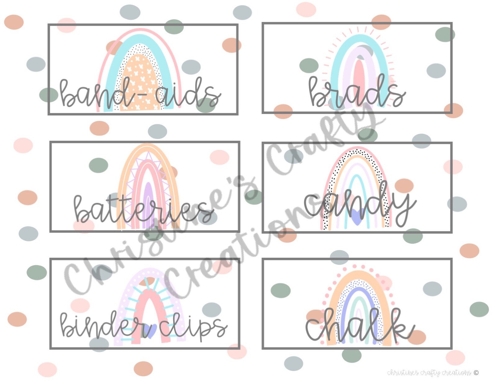 BOHO Teacher Toolbox Labels L Editable - Etsy