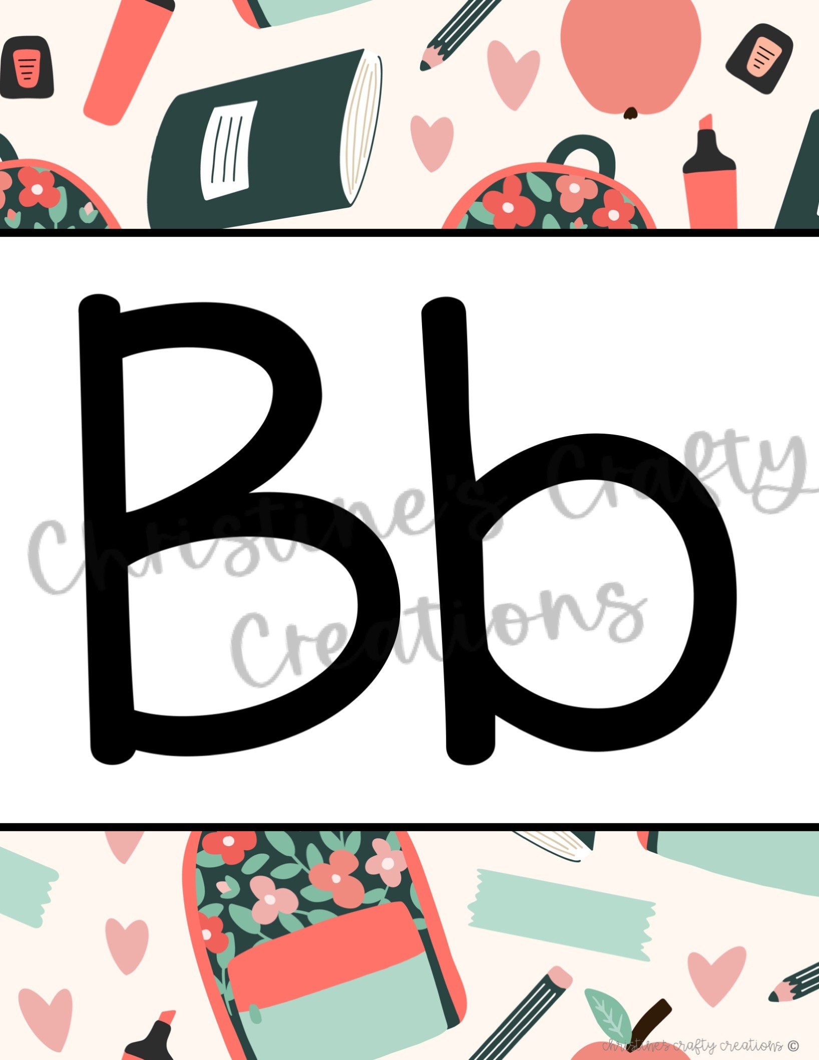 Preppy Dalmatian Alphabet Posters - Etsy