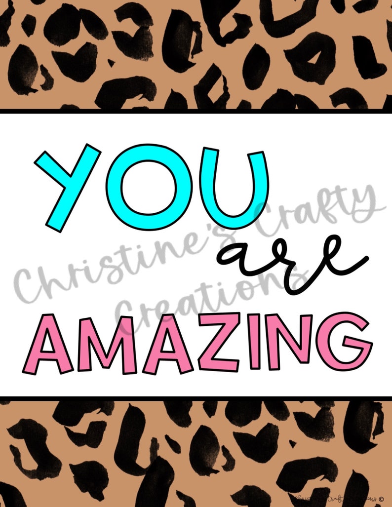 Groovy Leopard and Dalmatian Motivational Posters - Etsy