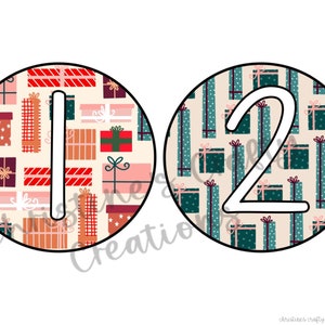Christmas Table and Cubby Numbers - Etsy