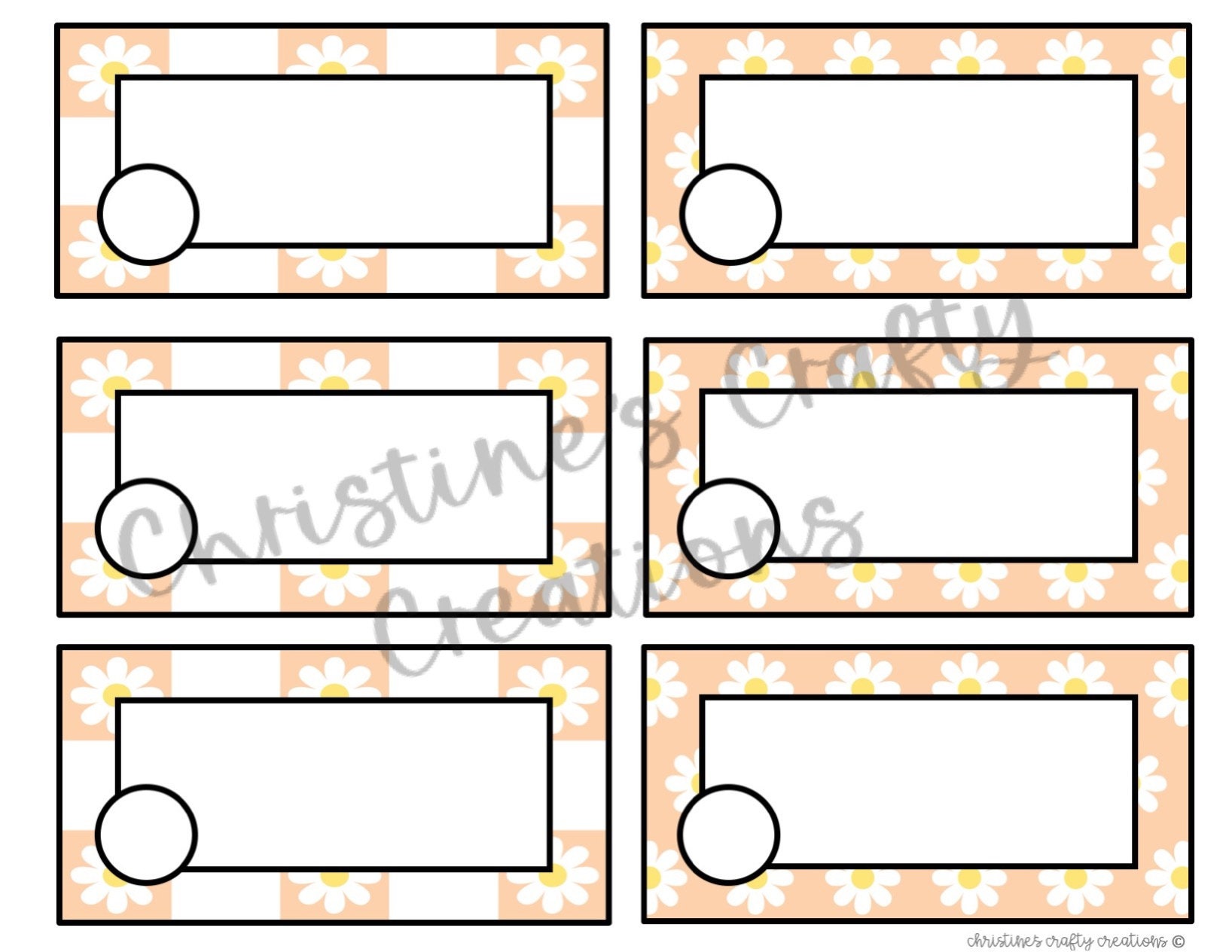 Retro Daisy Birthday Chart L Editable - Etsy