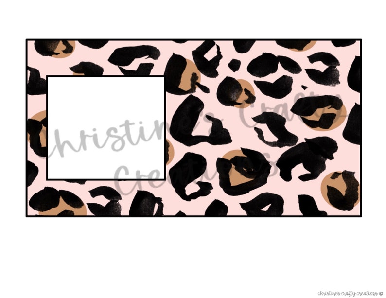 Leopard 12 Drawer Labels L Editable - Etsy