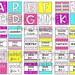 Bright Rainbow Boho Book Bin Labels L Editable - Etsy