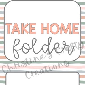 BOHO Student Folder Covers L Editable - Etsy