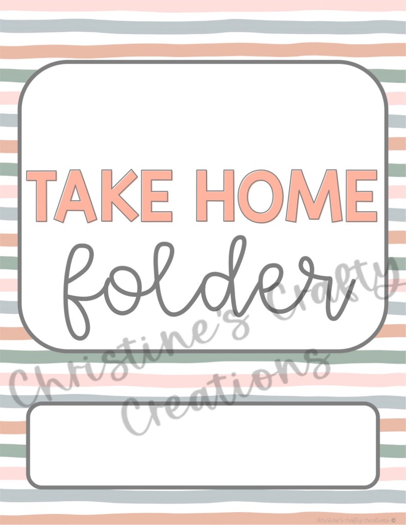 BOHO Student Folder Covers L Editable - Etsy