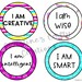 Bright Rainbow Boho Affirmation Circles L Affirmation Mirror - Etsy