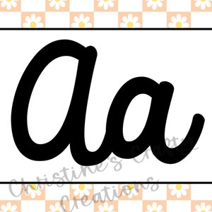 Retro Daisy Alphabet Posters - Etsy