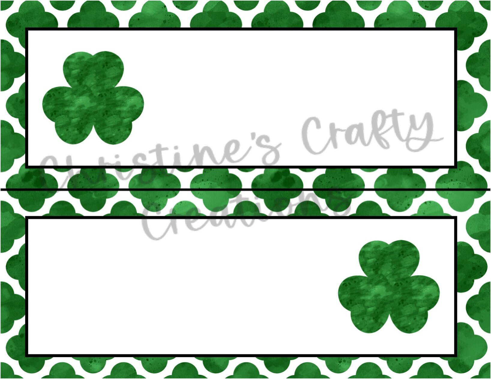 St. Patrick's Day Name Tags - Etsy