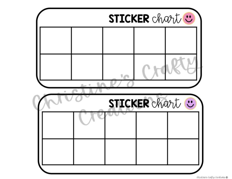 Groovy Leopard and Dalmatian Sticker Charts L Editable - Etsy