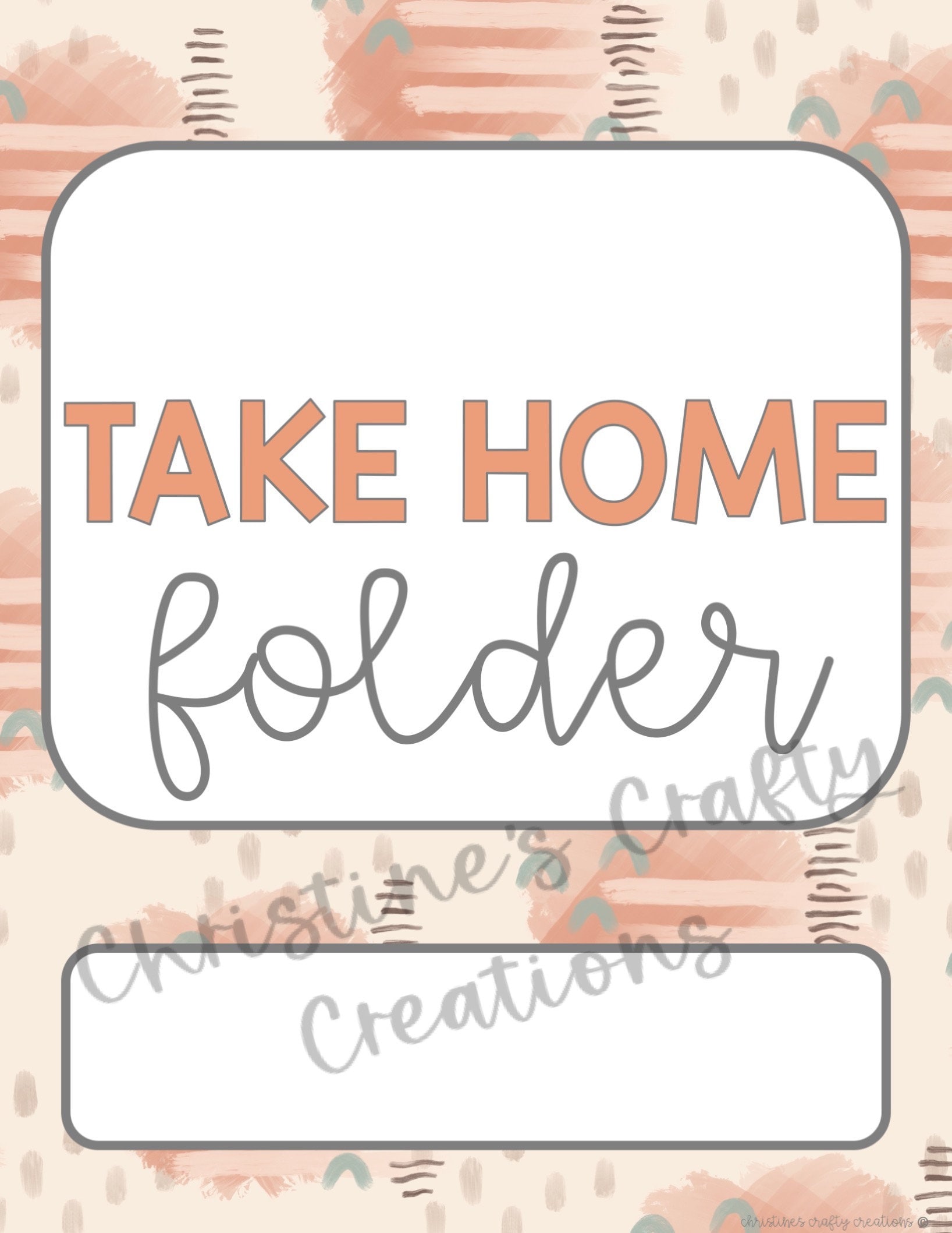 Rustic Boho Student Folder Covers L Editable - Etsy