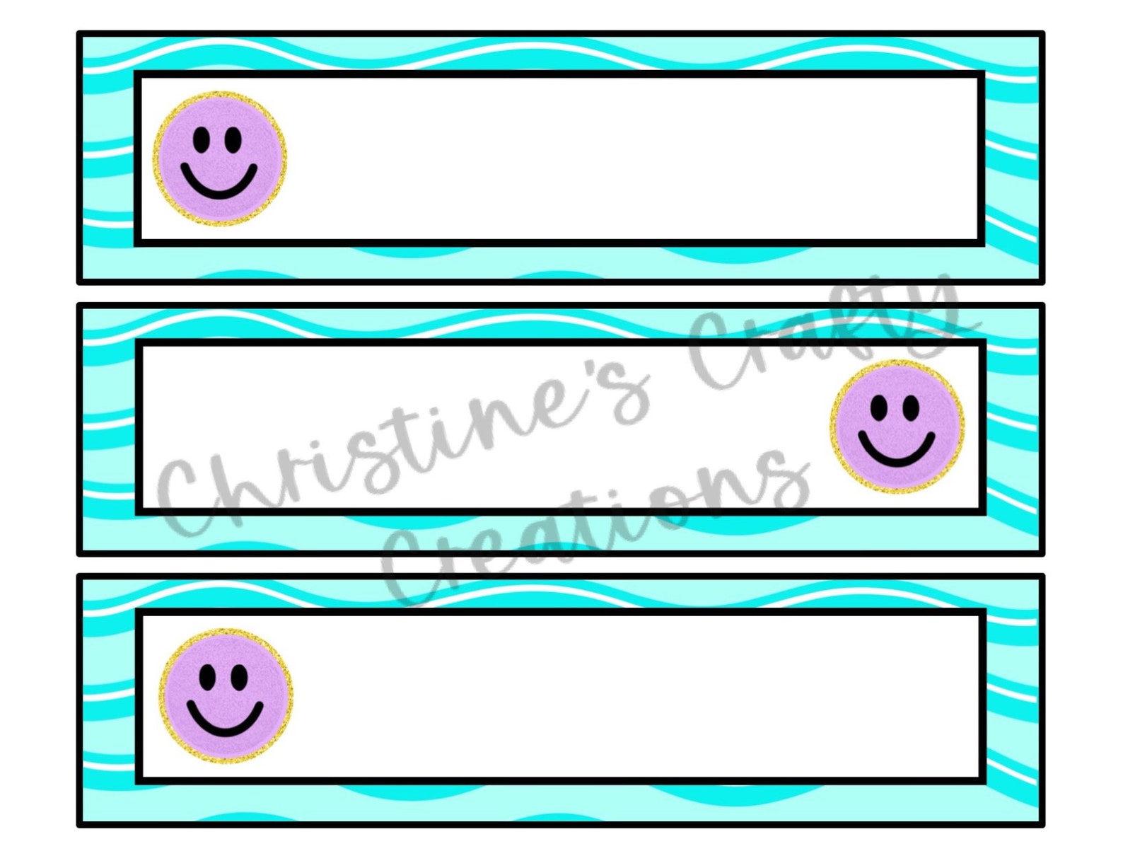 Groovy Leopard and Dalmatian Drawer Labels L Editable - Etsy