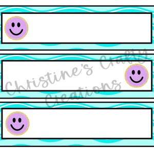 Groovy Leopard and Dalmatian Drawer Labels L Editable - Etsy