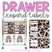 Leopard 12 Drawer Labels L Editable - Etsy