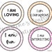 Retro Daisy Affirmation Circles L Affirmation Mirror - Etsy