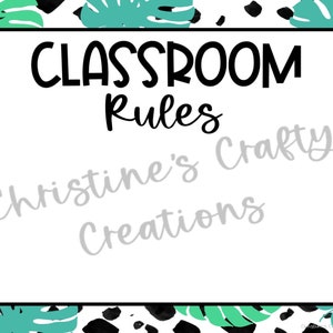 Tropical Leaves Meet the Teacher Powerpoint Slides L Editable - Etsy