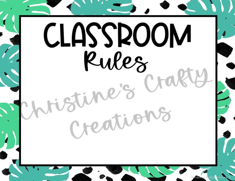 Tropical Leaves Meet the Teacher Powerpoint Slides L Editable - Etsy