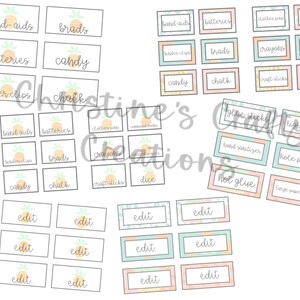 Teacher Toolbox Labels L Editable - Etsy