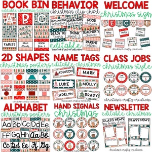 Christmas Classroom Decor Bundle - Etsy