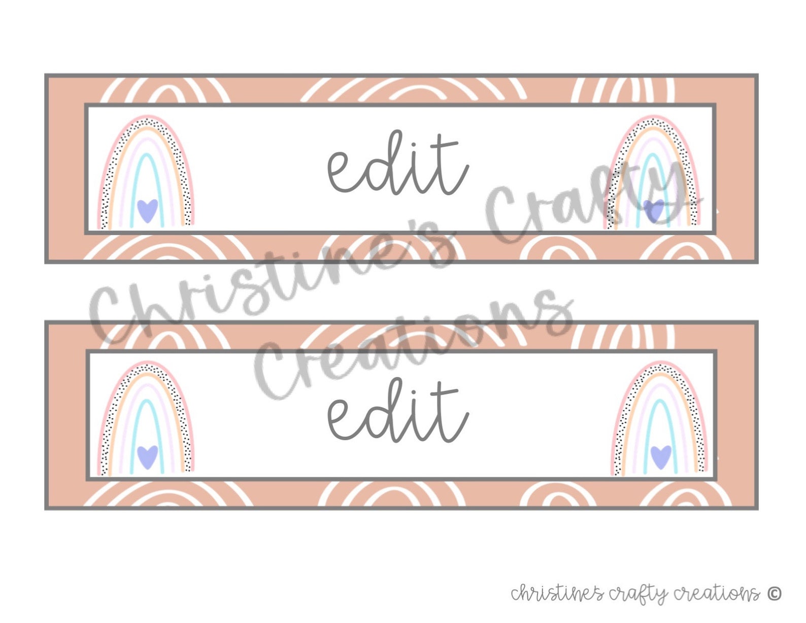 BOHO Learning Targets L Editable - Etsy