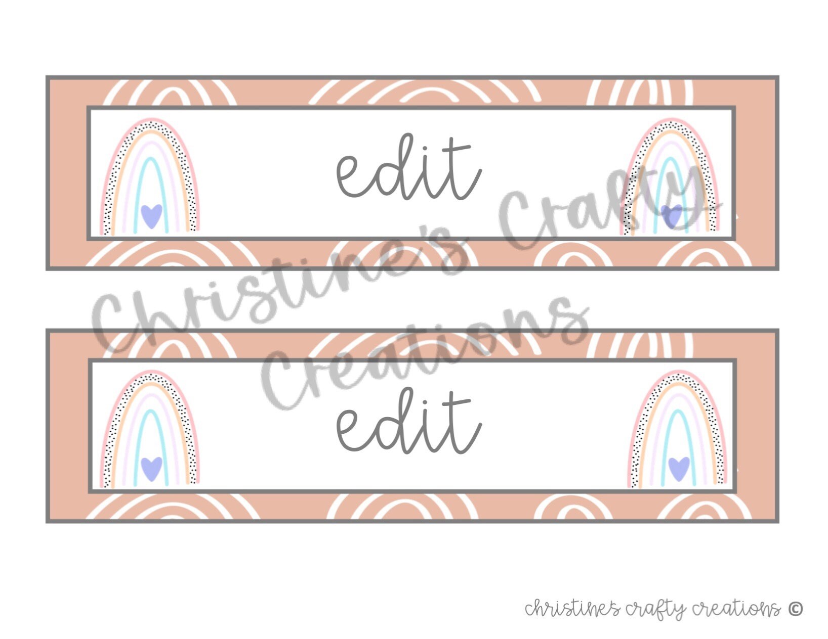 BOHO Learning Targets L Editable - Etsy