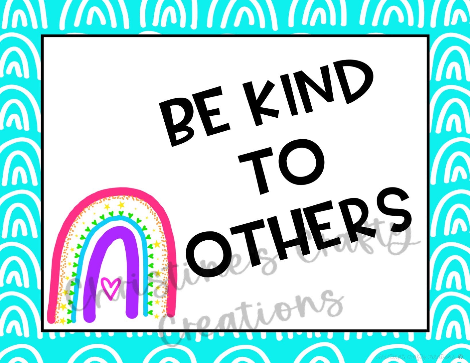 Bright Rainbow Boho Classroom Rules Posters L Editable - Etsy