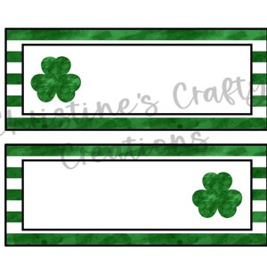 St. Patrick's Day Name Tags - Etsy