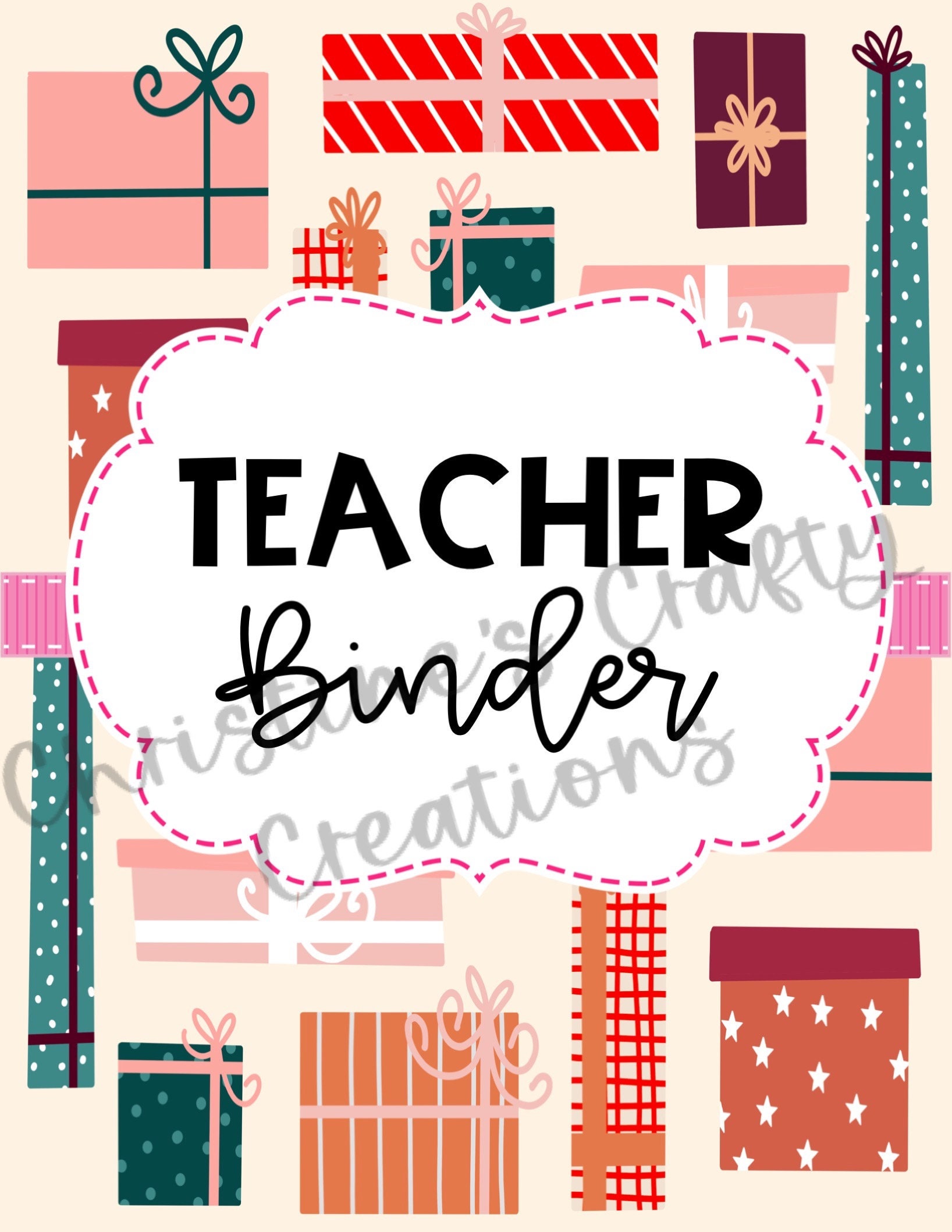 Christmas Binder Covers and Spines - Etsy