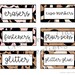 Leopard Teacher Toolbox Labels L Editable - Etsy