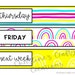 Bright Rainbow Boho 10 Drawer Labels L Editable - Etsy