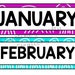 Bright Rainbow Boho Calendar Labels L Editable - Etsy